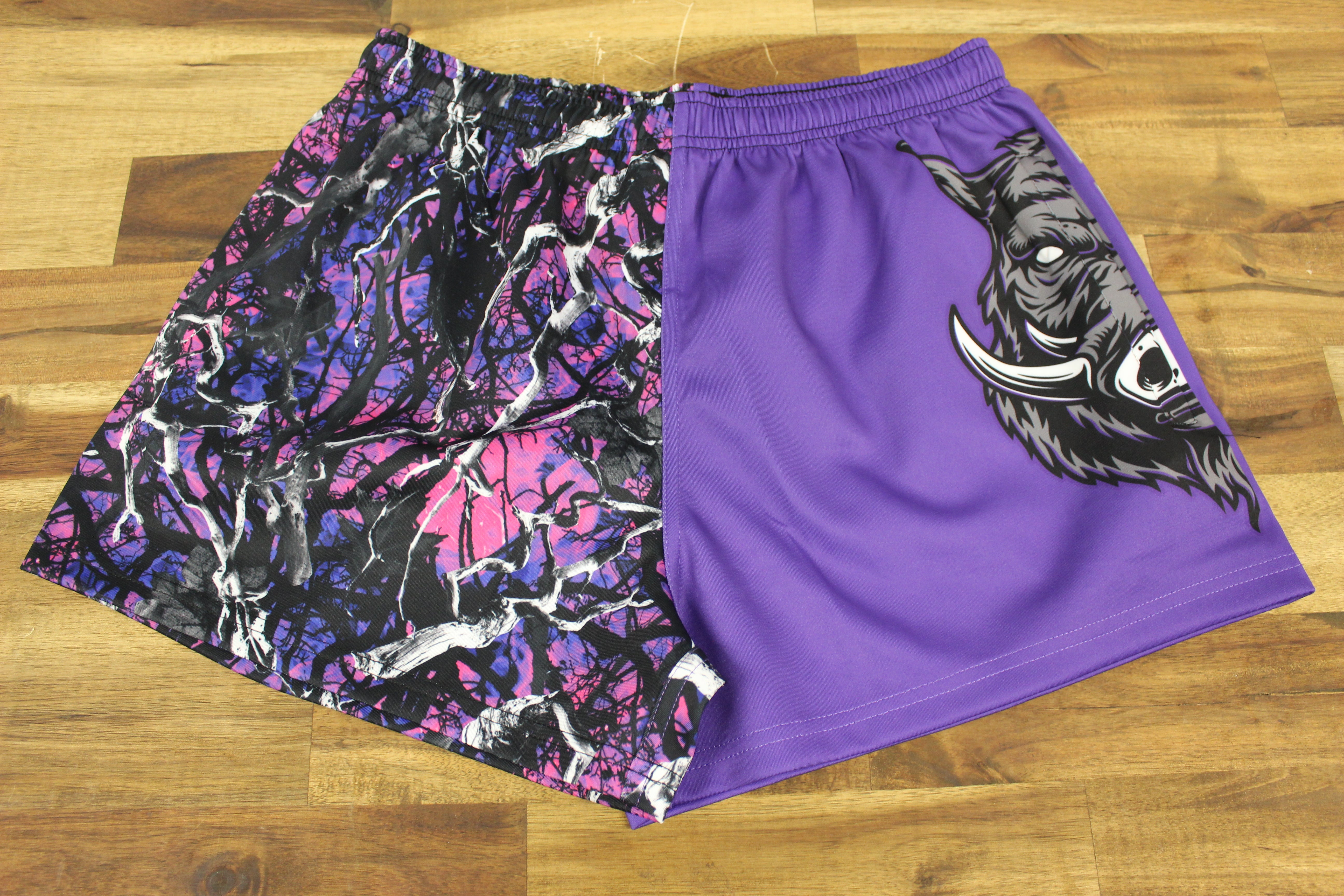 Camo Desing Half Hog Footy Shorts – Alpha Hunting and Outdoors